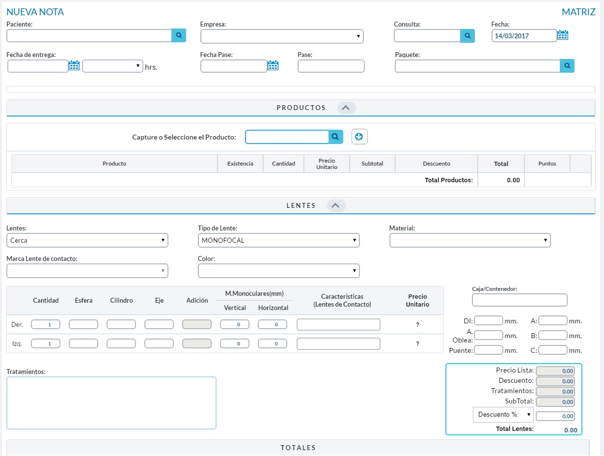 e-Optics | Beneficios del sistema de administracion para ópticas